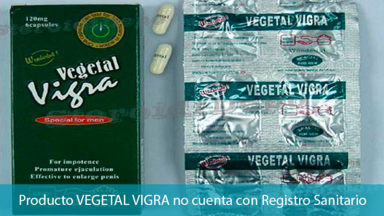 Alerta sobre producto VEGETAL VIGRA con ingrediente no declarado ...