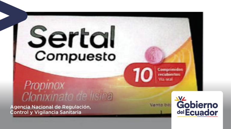 Alerta por presunta comercialización de medicamento SERTALⓇ COMPUESTO ...